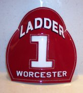 Leather Fire Helmet Front Shields - F&T Products
