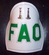 Leather Fire Helmet Front Shields - F&T Products