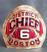 Leather Fire Helmet Front Shields - F&T Products